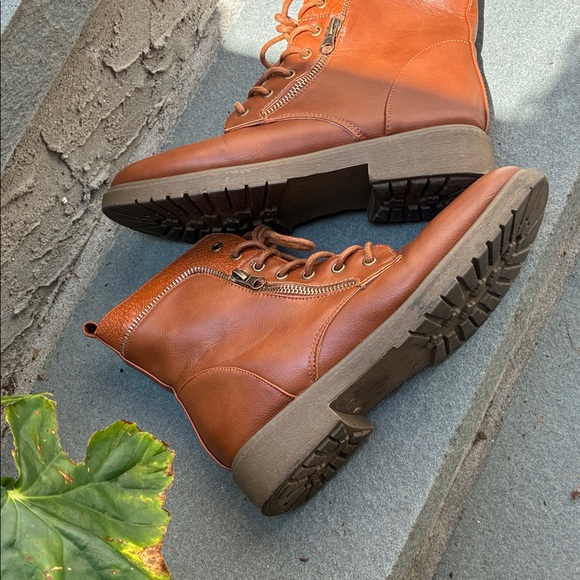 Wanted | Shoes | Wanted Tan Leather Lace Up Ankle Boots New Without Box ...